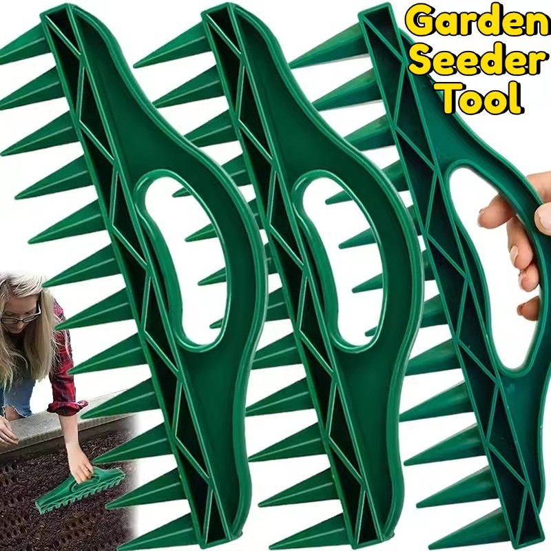 Garden Seeder Tool 12-Hole Fast Seeding Seed-in Soil Digger Handheld ...