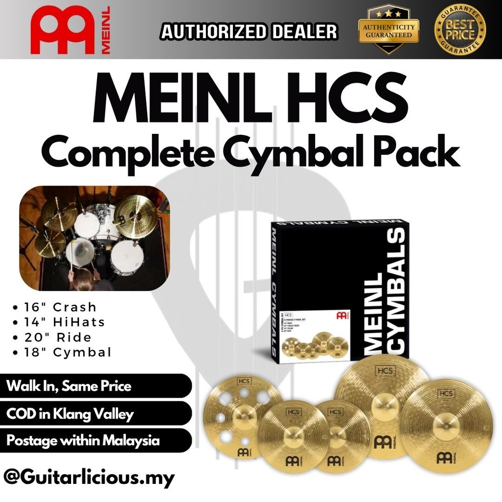 MEINL Cymbals HCS14161820 HCS Cymbal Set (14HiHat, 16Crash, 18CrRide, 20Ride) | Shopee Malaysia