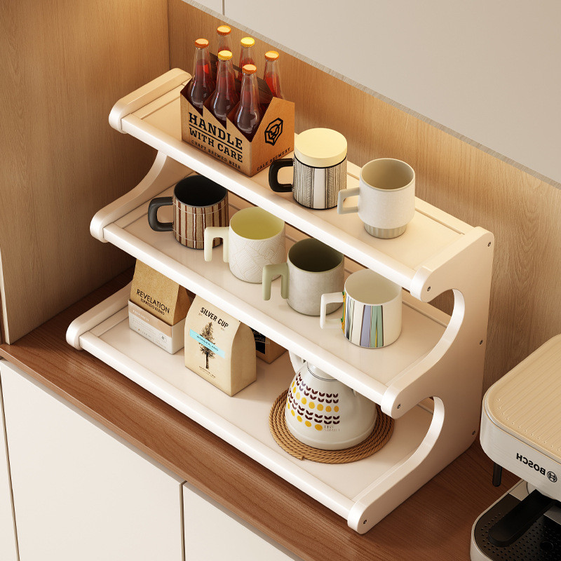Desktop Cup Holder Storage Rack Dining Table Countertop Coffee Cup ...