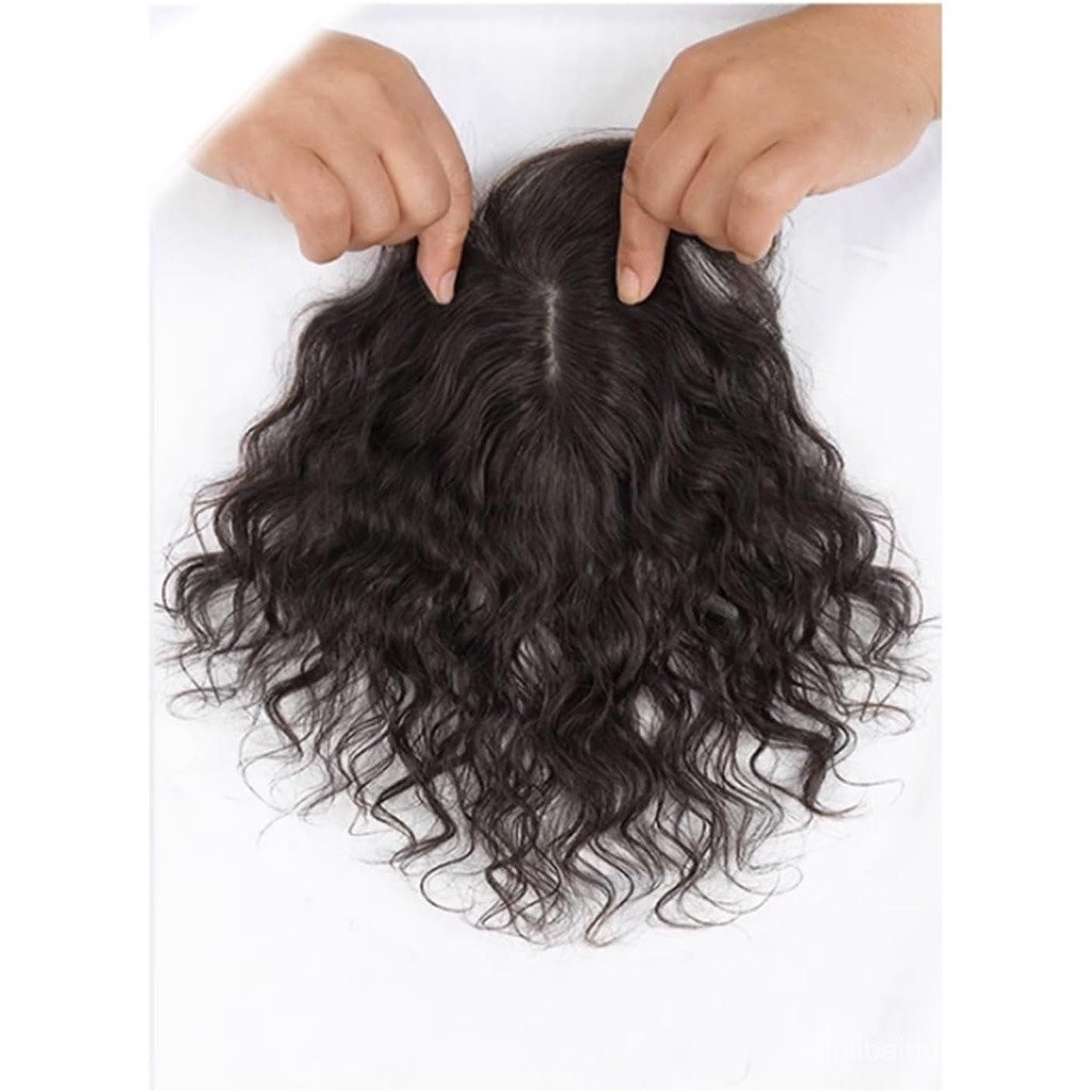 Topi Rambut Manusia Sebenar - Wiglet Kerinting Pendek untuk Kegunaan ...