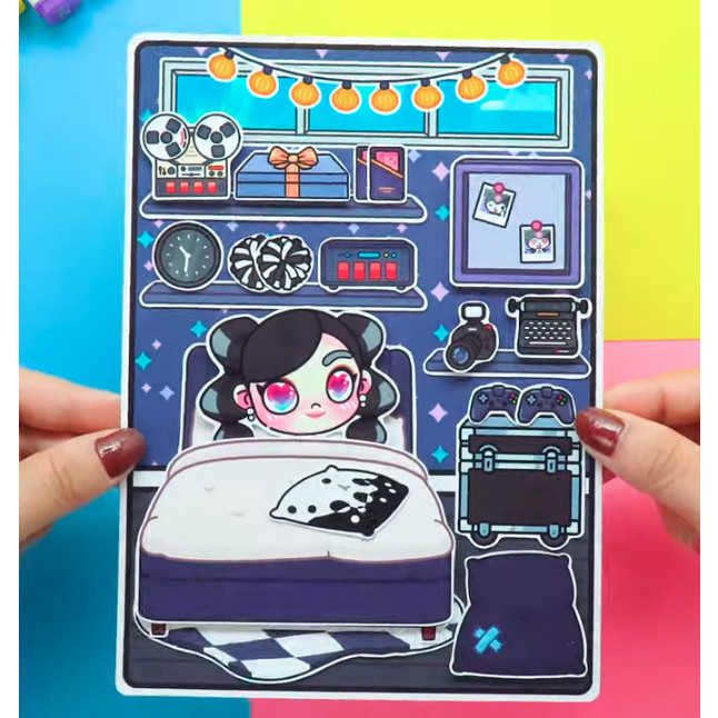 Toca Life World quiet book Toca Boca Avatar black and pink toca boca ...