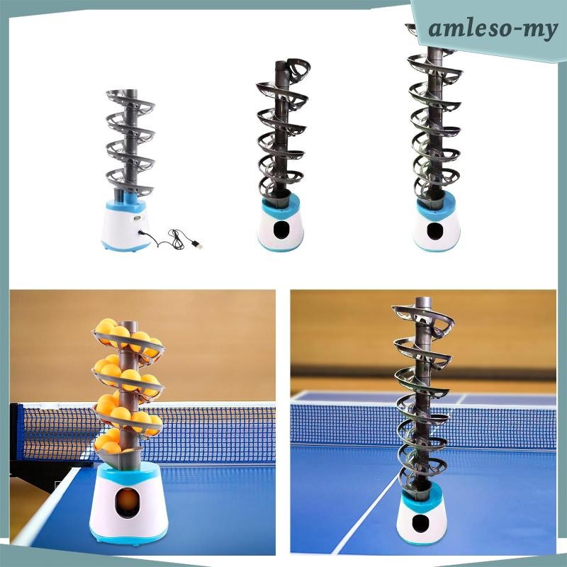 [AmlesoMY] Table Tennis Robot Table Tennis Launcher Pitching Automatic ...