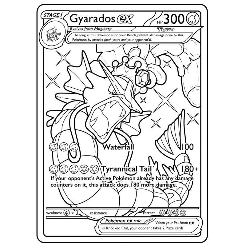 Pokemon Cards - Set of 40 A4 A5 Coloring Pages for Wax, Pencil ...