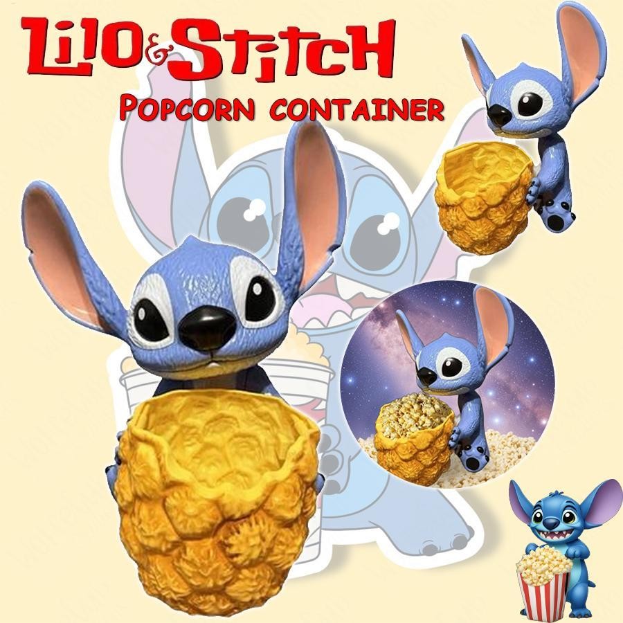 Lilo & Stitch Movie 2025 Pineapple Popcorn Bucket Anime Toys Lilo and ...