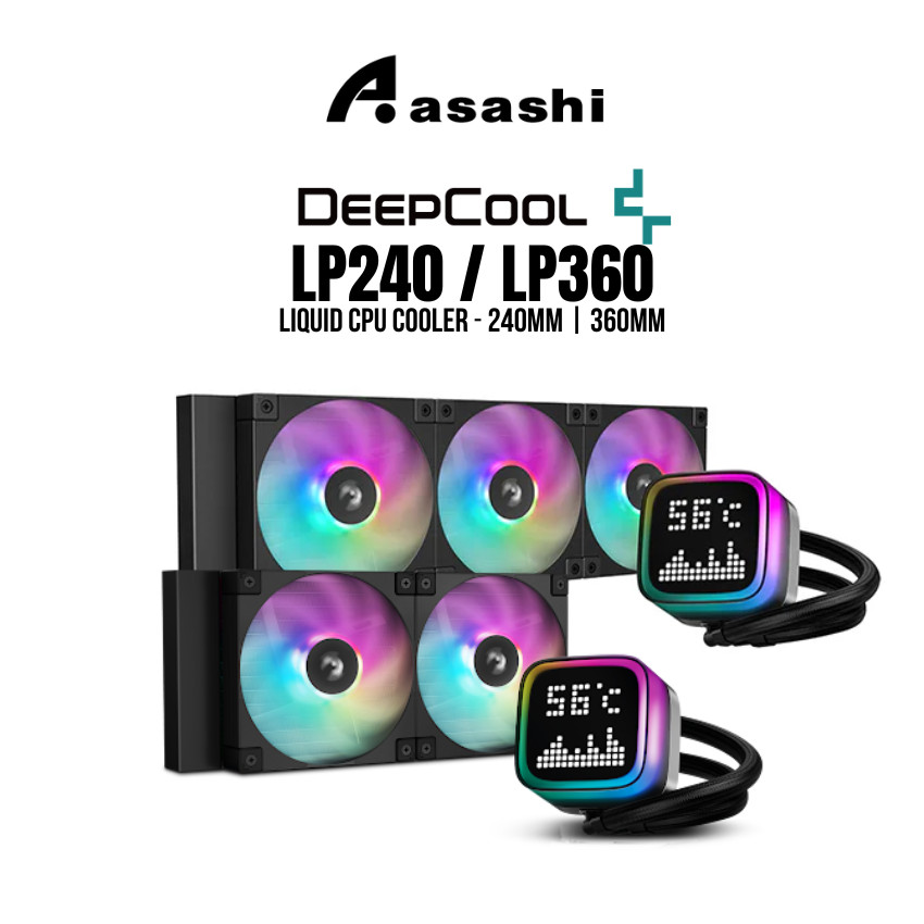 DEEPCOOL LP240 / LP360 240mm / 360mm LIQUID COOLER WITH MATRIX DISPLAY | Shopee Malaysia