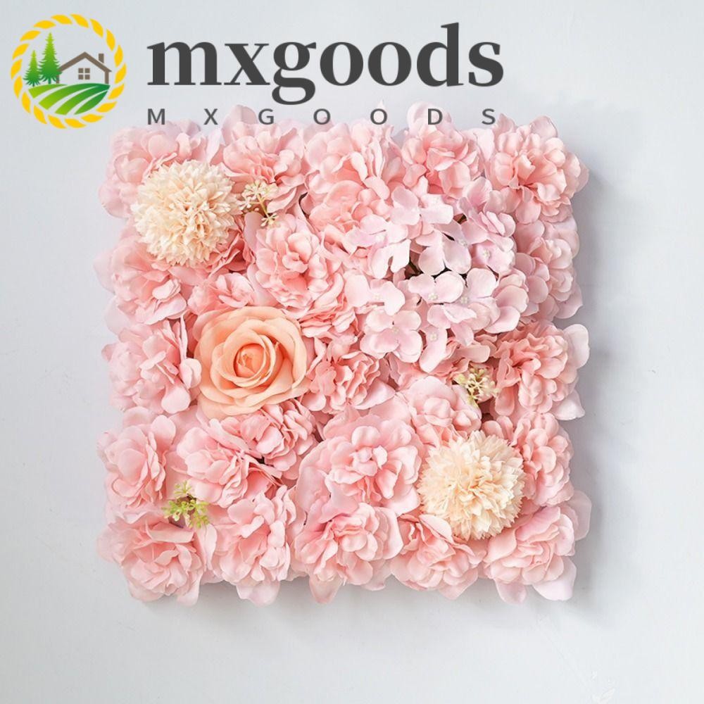 MXGOODS Artificial Flower Wall Panels, Rose Theme Easy To Install Wedding Wall Backdrop, Long ...