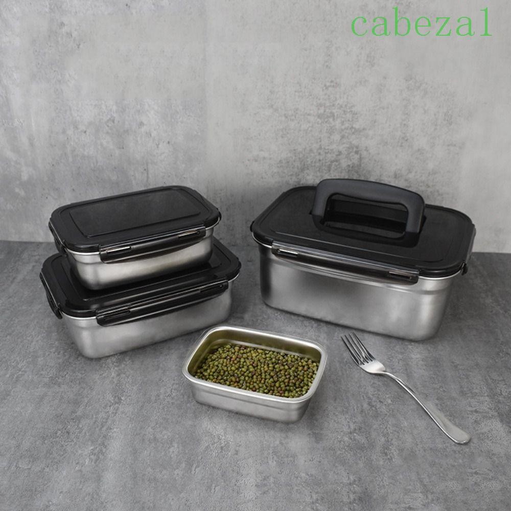 CABEZA Pickle Box, Large Capacity with Handle Stainless Steel Crisper ...