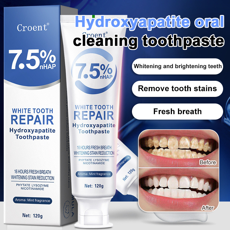 【Whitening/Fresh breath】Oral Cleaning Apatite Hydroxy Toothpaste Stain ...