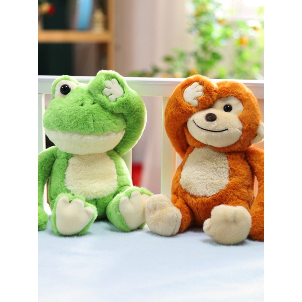 Mainan Mewah Katak Sembunyi dan Cari yang comel Hadiah Anak Patung Itik ...