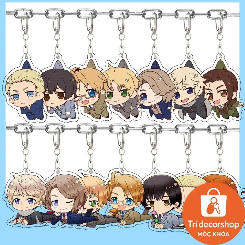 6 CM Anime Hetalia: Mihver Devletleri Figürleri AMERIKA FRANSA RUSYA ...