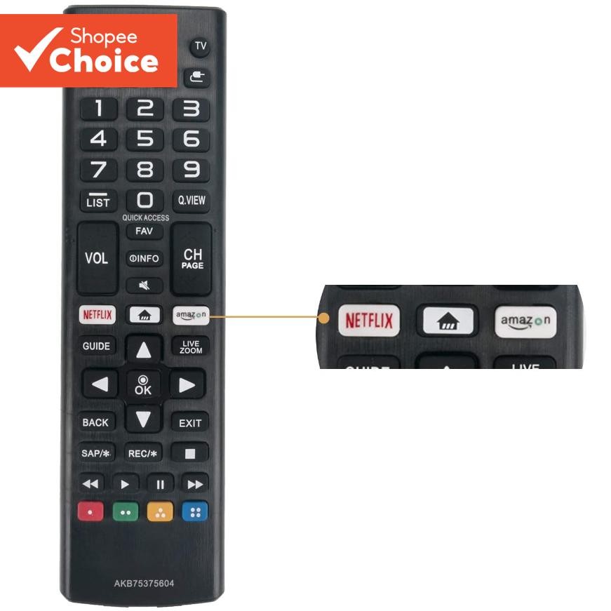 AKB75375604 HIGH QUALITY ABS REMOTE CONTROL FOR LG SMART TV 433HZ ...