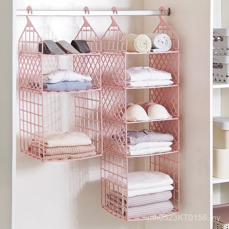 Dormitory Bedroom Layered Rack Organizer Rack Multi-Layer Hanging ...