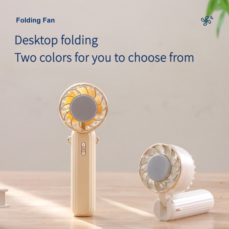 New Cooling Handheld Fan USB Mini Portable Foldable Neck Hanging Small ...
