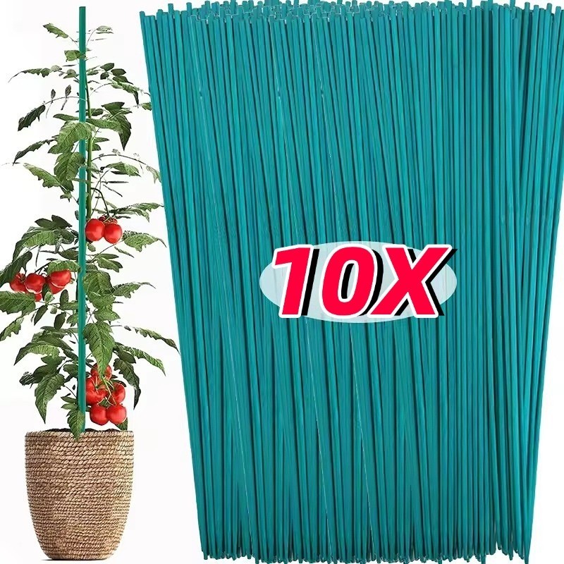 Bamboo Green Sticks Plant Flower Support Stick Reusable Plants Vines ...