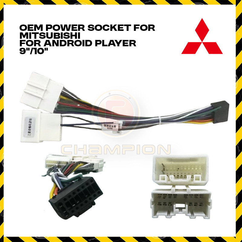 Car Android Player Power Cable Socket for Mitsubishi Triton 2006 (OEM ...