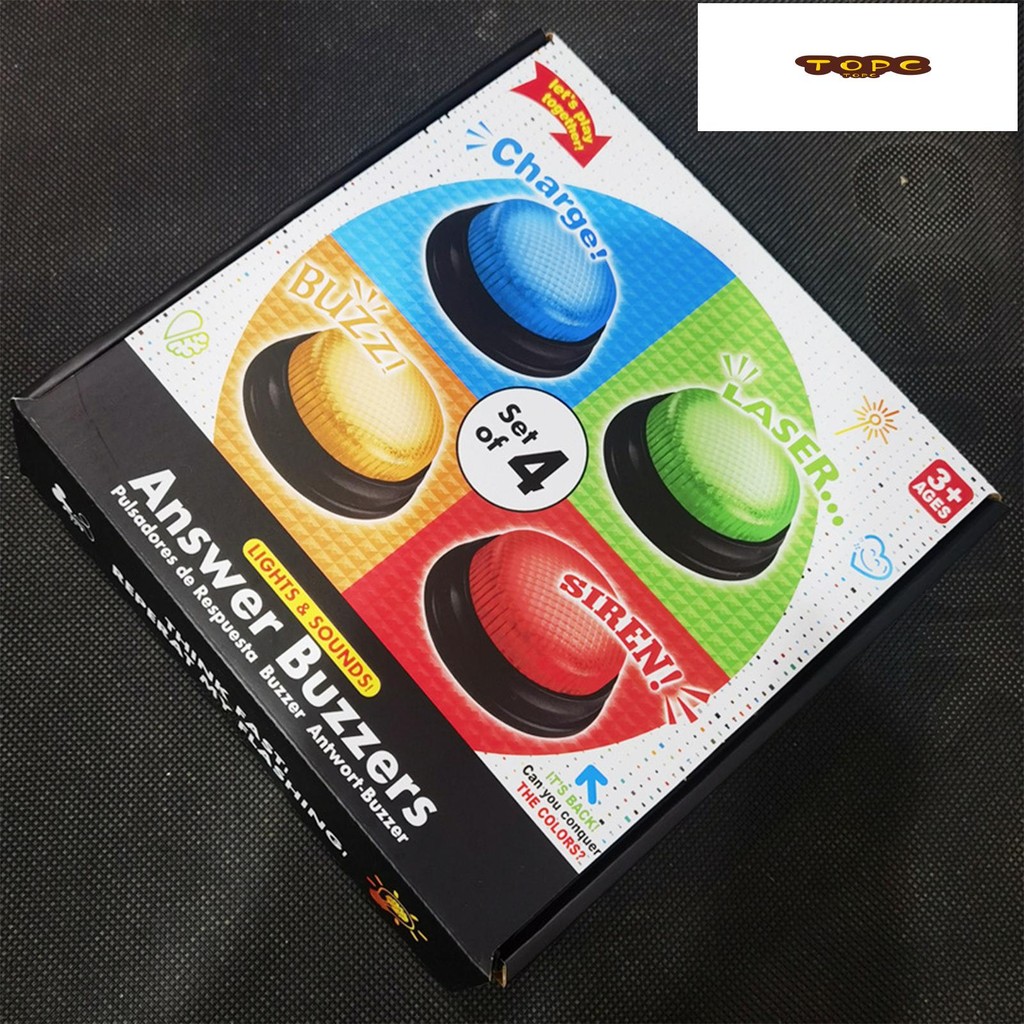Learning Resource Answer Buzzers Classroom Knowledge Contest Hand Press ...