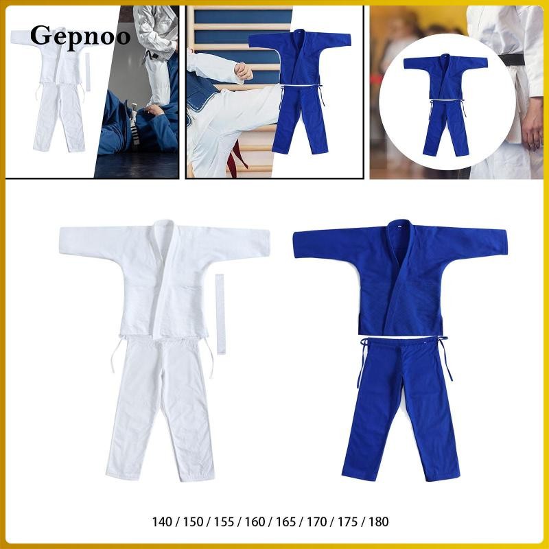 Gepnoo Judo Uniform Lightweight Cotton Muay Thai Jiu Jitsu Uniform for ...