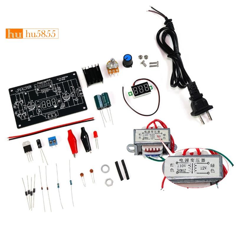 LM317 Adjustable Regulated Power Supply DIY Kit LM317 AC 110V to DC 1. ...