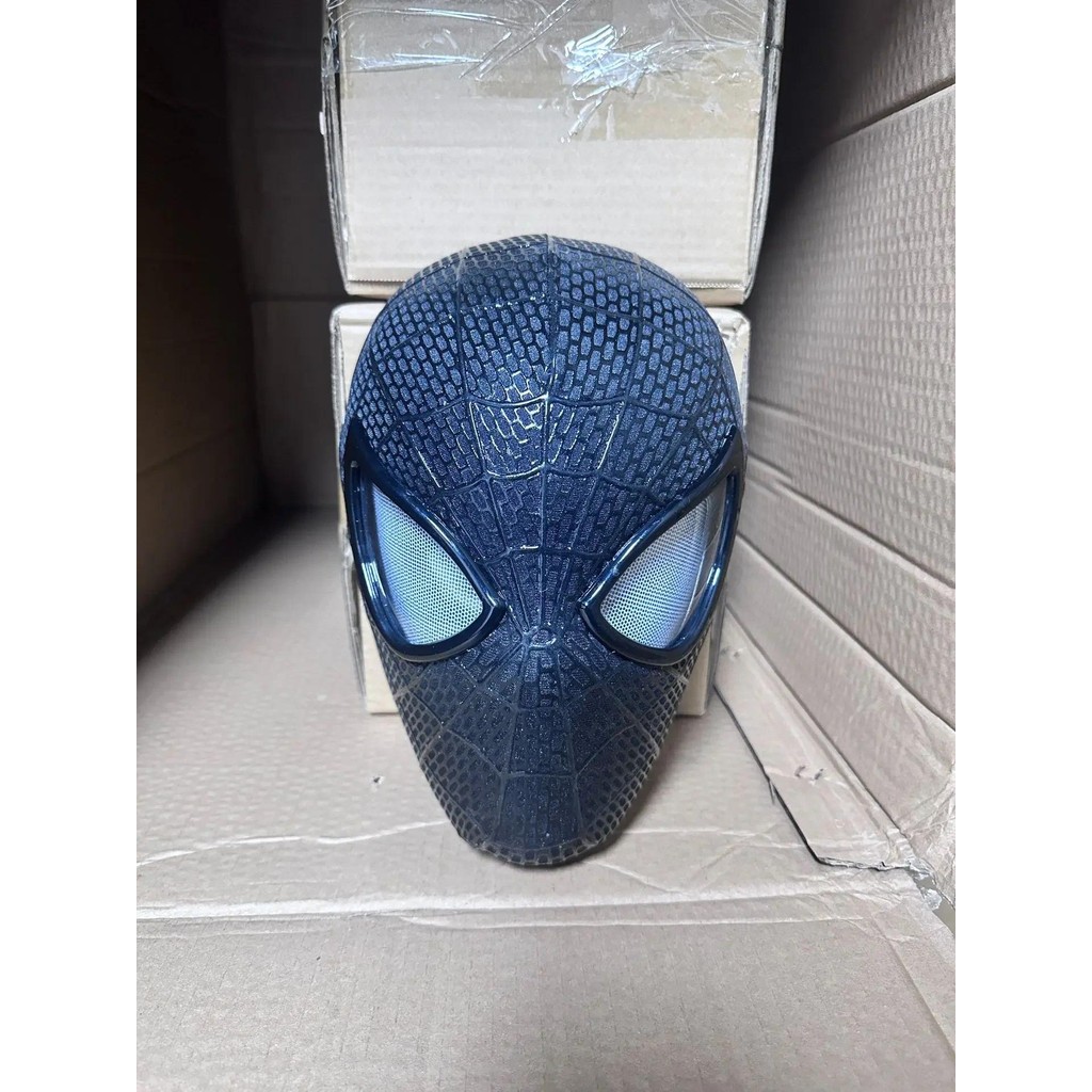 The Amazing Spider-Man Mask Mobile Electric Ring Control Luminous Eye ...