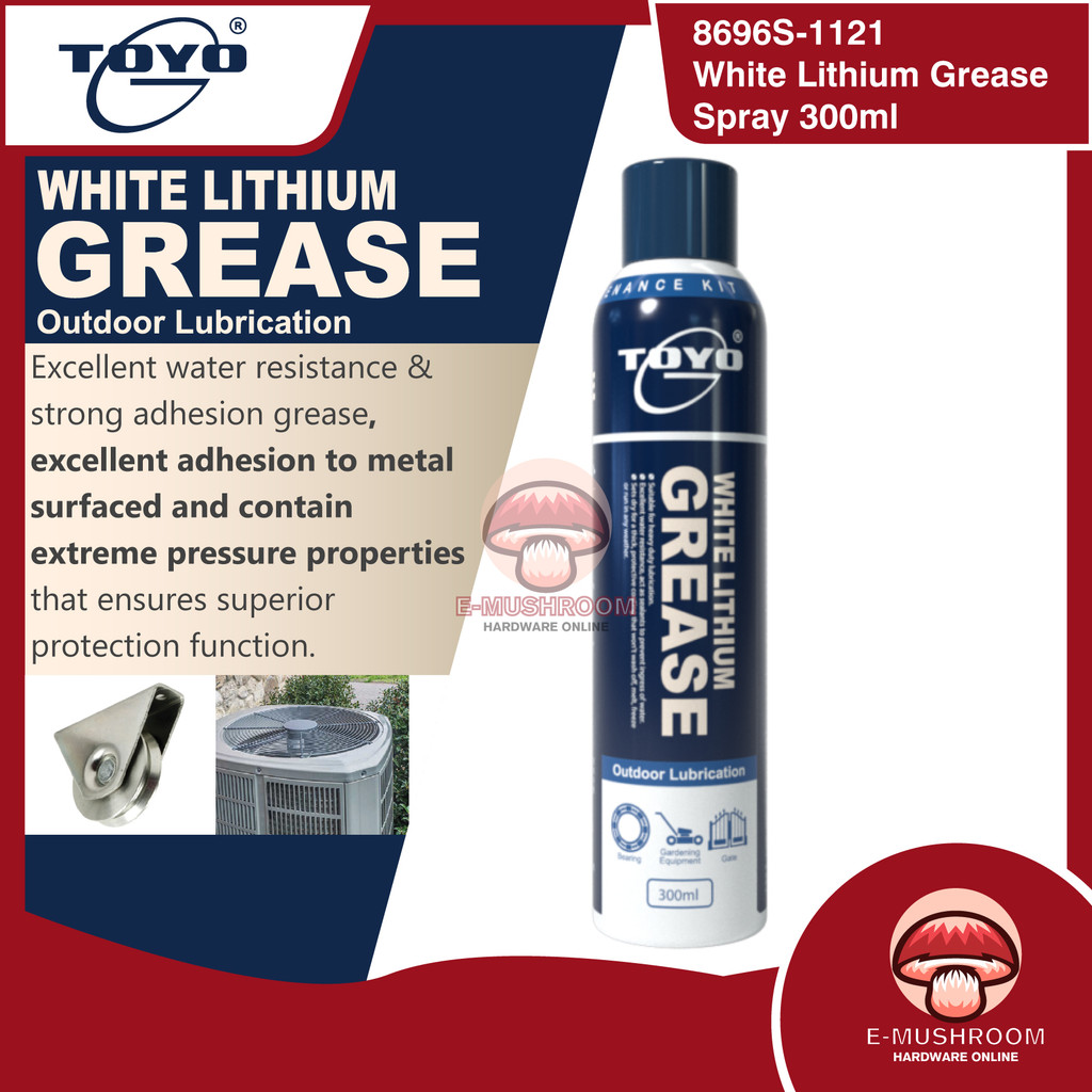 TOYO-G White Lithium Grease Spray 300ml - 8696S-1121 | Shopee Malaysia