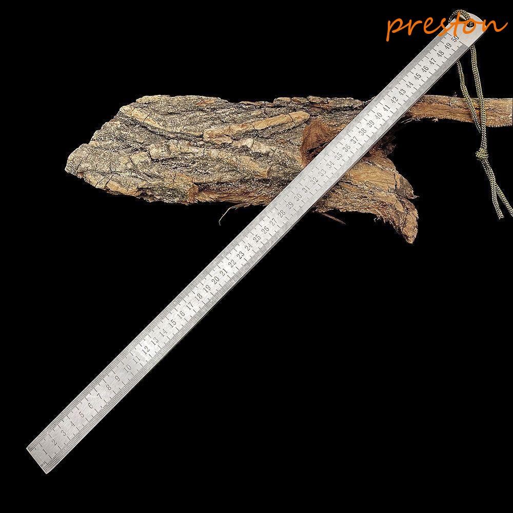 PRESTON Stainless Steel Ruler, Dual-Scale Rust-proof Forging Stick ...