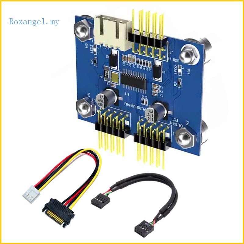 ROX 1 to 2 USB 2 0 9Pin Converter Adapter Double Channel Signal ...
