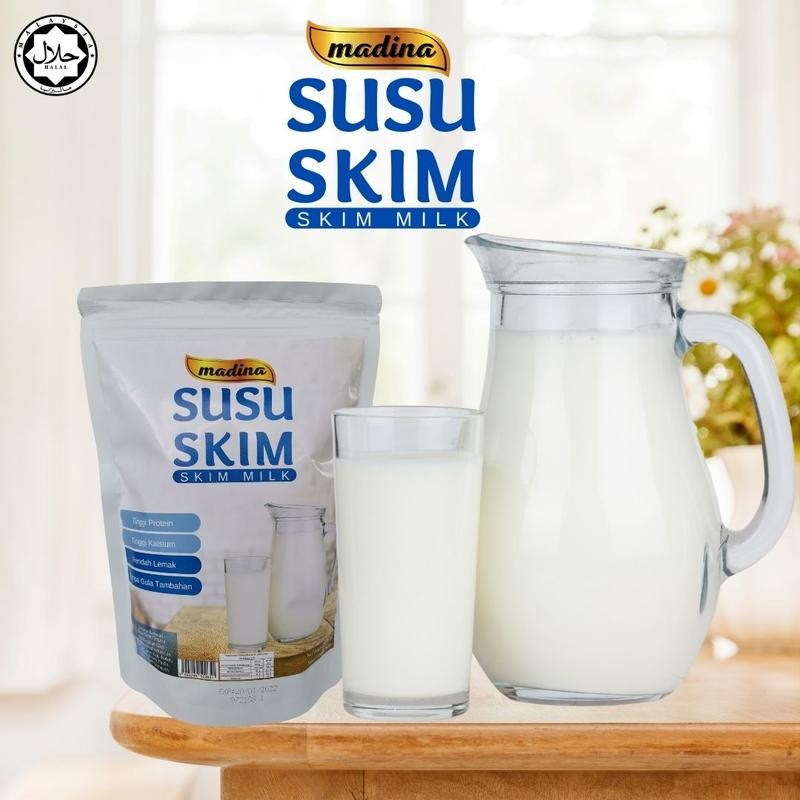 MADINA SUSU SKIM / SKIM MILK 500g/1KG/15 pcs x 20g (sachets) halal ...