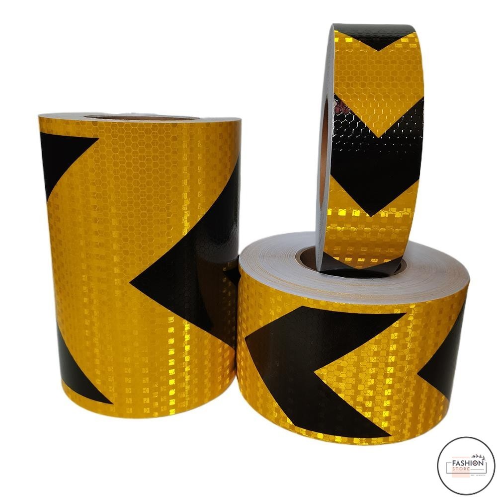 LF 5cm/10cm/20cm*3M Arrow Reflective Hazard Safety Tapes Yellow-Black ...