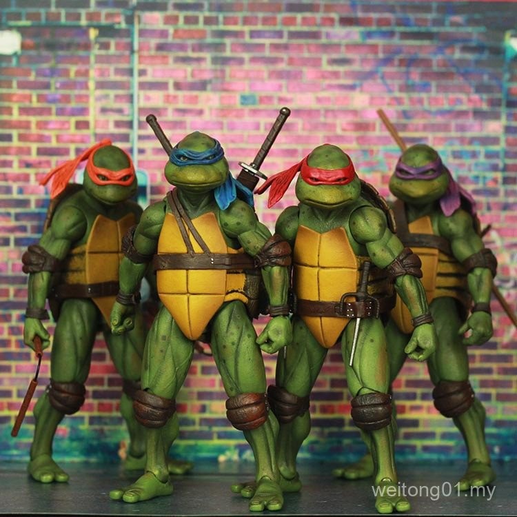 NECA Hands-on Ninja Turtle Toy Mecha Leonardo Raphael Michelangelo ...