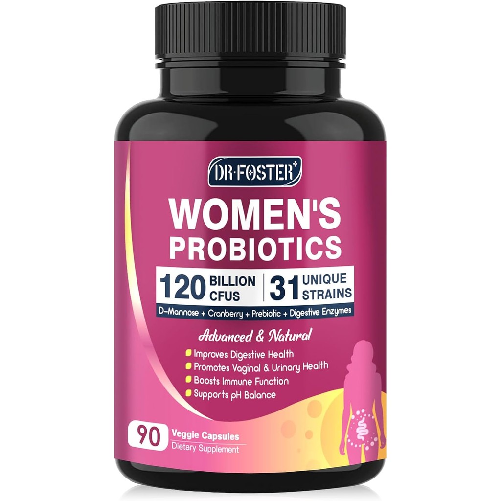 Probiotics for Women Digestive Health, Vaginal probiotics 120 Billion ...