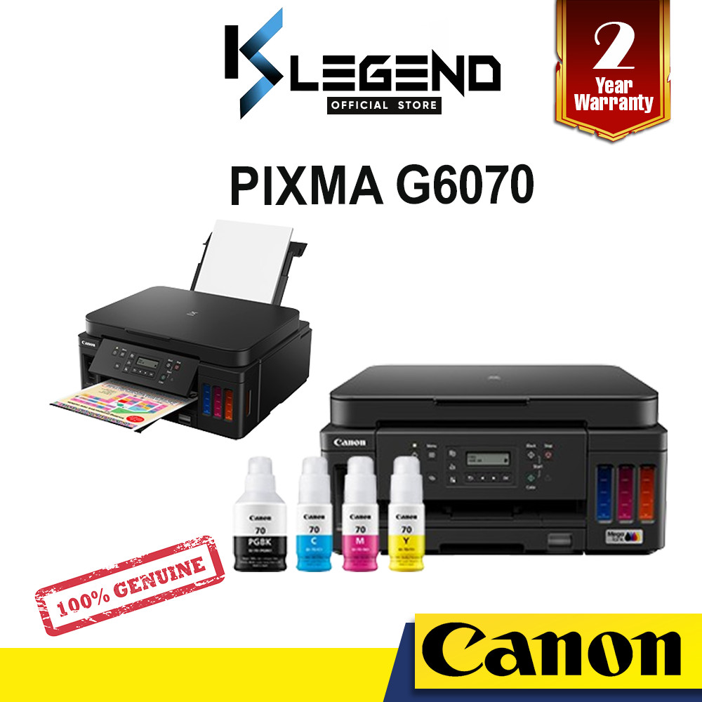 CANON PIXMA G6070 Refillable Ink Tank Wireless All-In-One for High ...