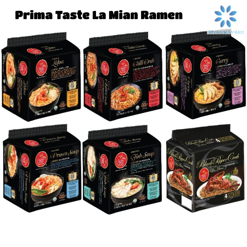 [New] Prima Taste La Mian Premium Instant Noodles 4pack (Laksa/Chilli ...