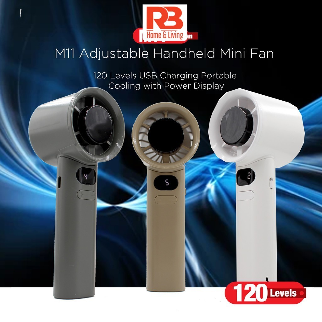 150 Speed 】 M11 Handheld Fan Portable Bladeless Mini Fan Recharable ...