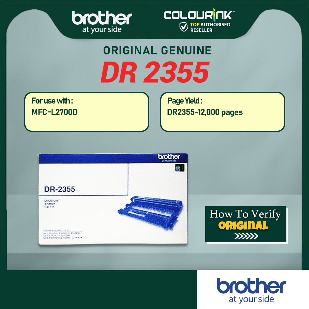 Brother Original Genuine Drum Cartridge DR-2355 HL-L2365 DCP-L2540DW ...