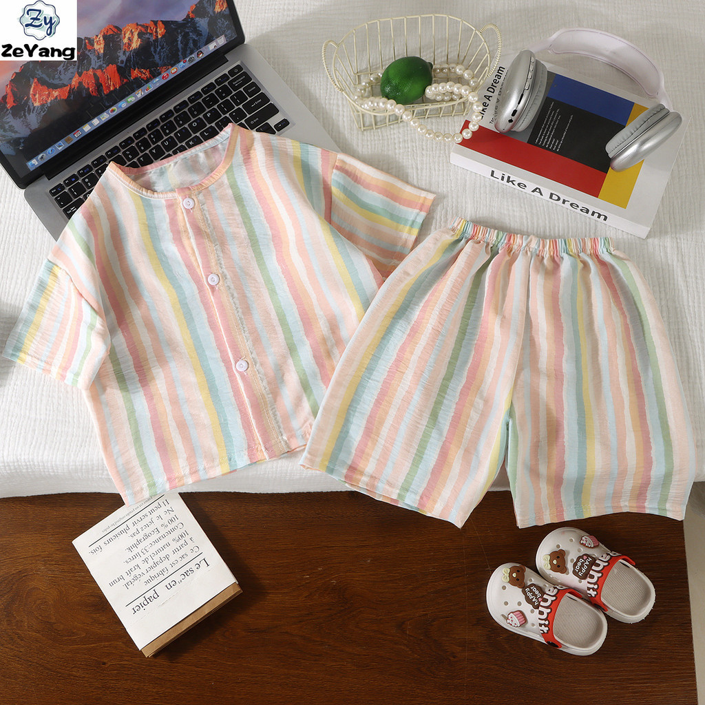 [ZY] 70-150 Ready Stock Children's Cloud Cotton Loungewear Casual Short ...