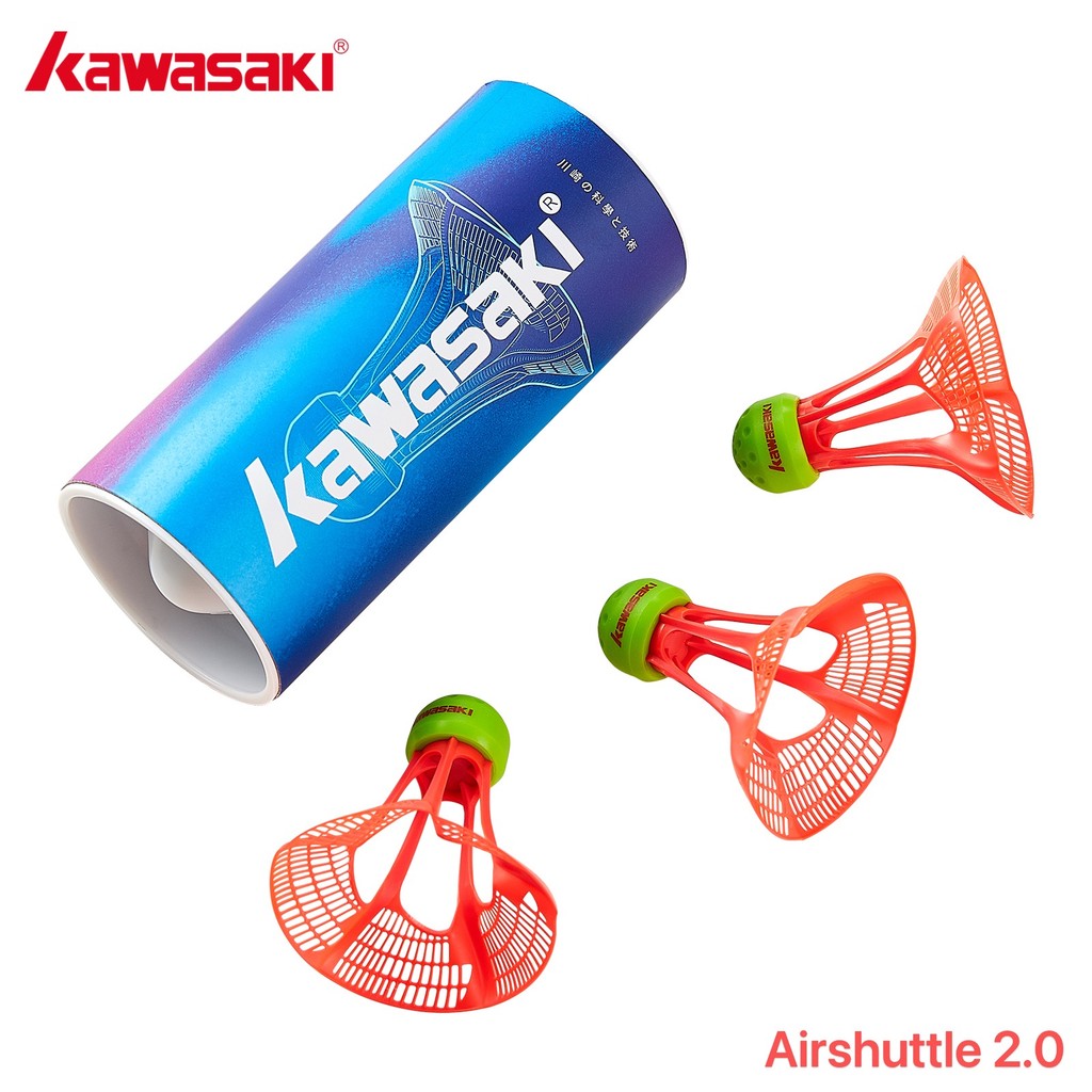 Kawasaki Windproof Airshuttle 2.0 Shuttlecocks With Upgrade Nylon Skirt ...