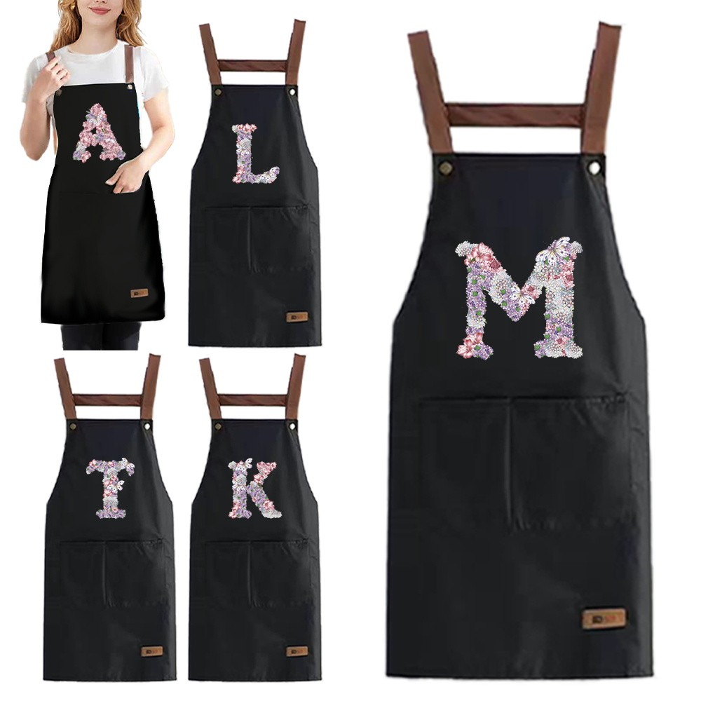 Adjustable Pocket Cooking Apron Baju Masak - Fashion Unisex Design with ...