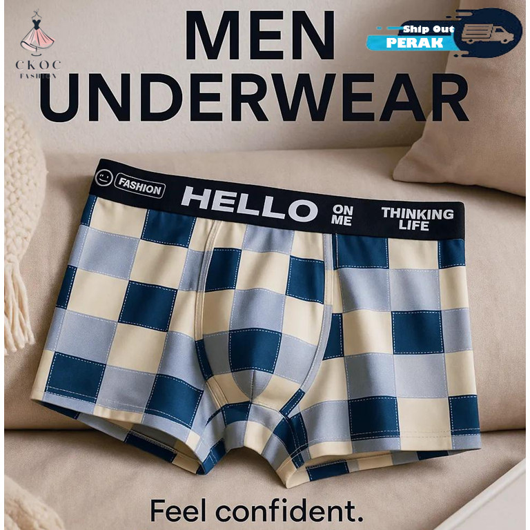 Man Boxer Men Boxer Plus Size Spender Underwear Men Boxer Lelaki Murah ...