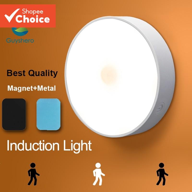 Sensor Night Light Usb Rechargeable Wireless Body Induction Lamp Motion ...