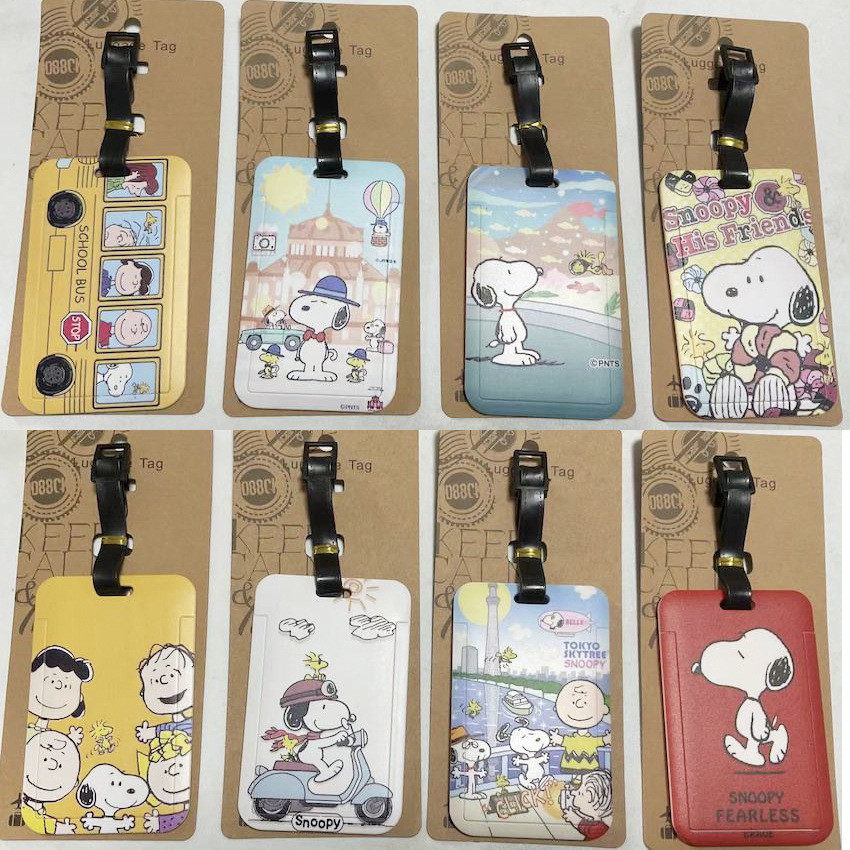 VGCO Luggage Tag Trailer Tag Boarding Pass Cute Dog SNOOPY SNOOPY Hard ...