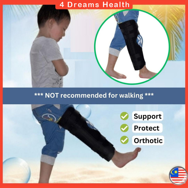 Knee Brace Kid Children Kid's Fixed Joint Guard Support Pediatric Leg ...