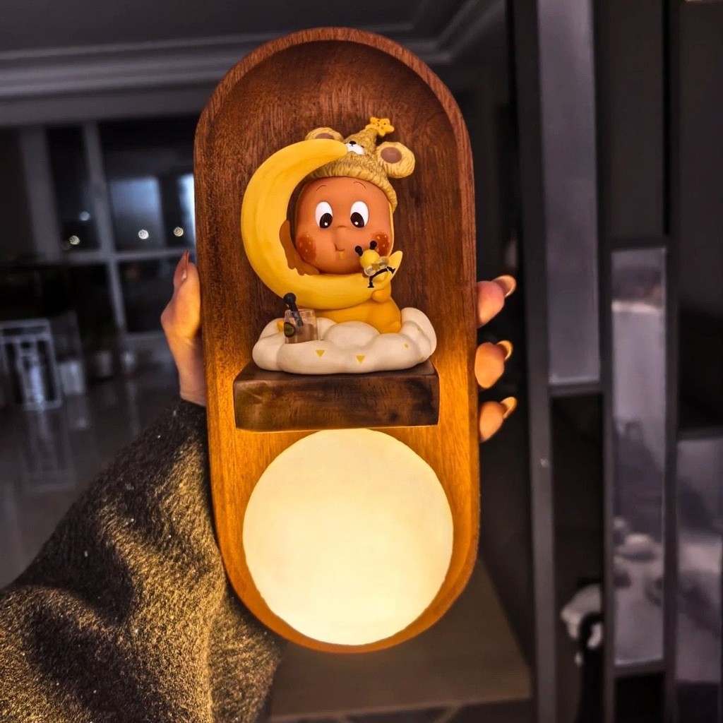 Glowing Night Light Material Kit DIY POP MART LABUBU Blind Box Vintage ...