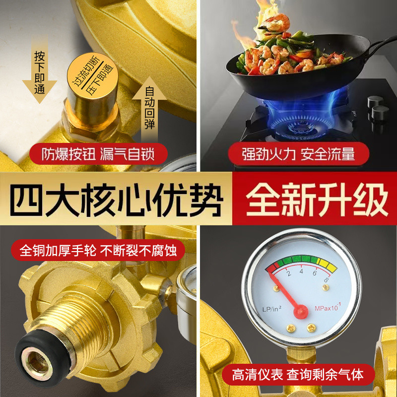 New National Standard Gas Tank Pressure Reducing Valve Household 0.6 ...