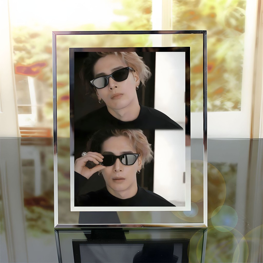 Crystal Glass Photo Frame Wang Jiaer Star Merchandise Simple Ready ...