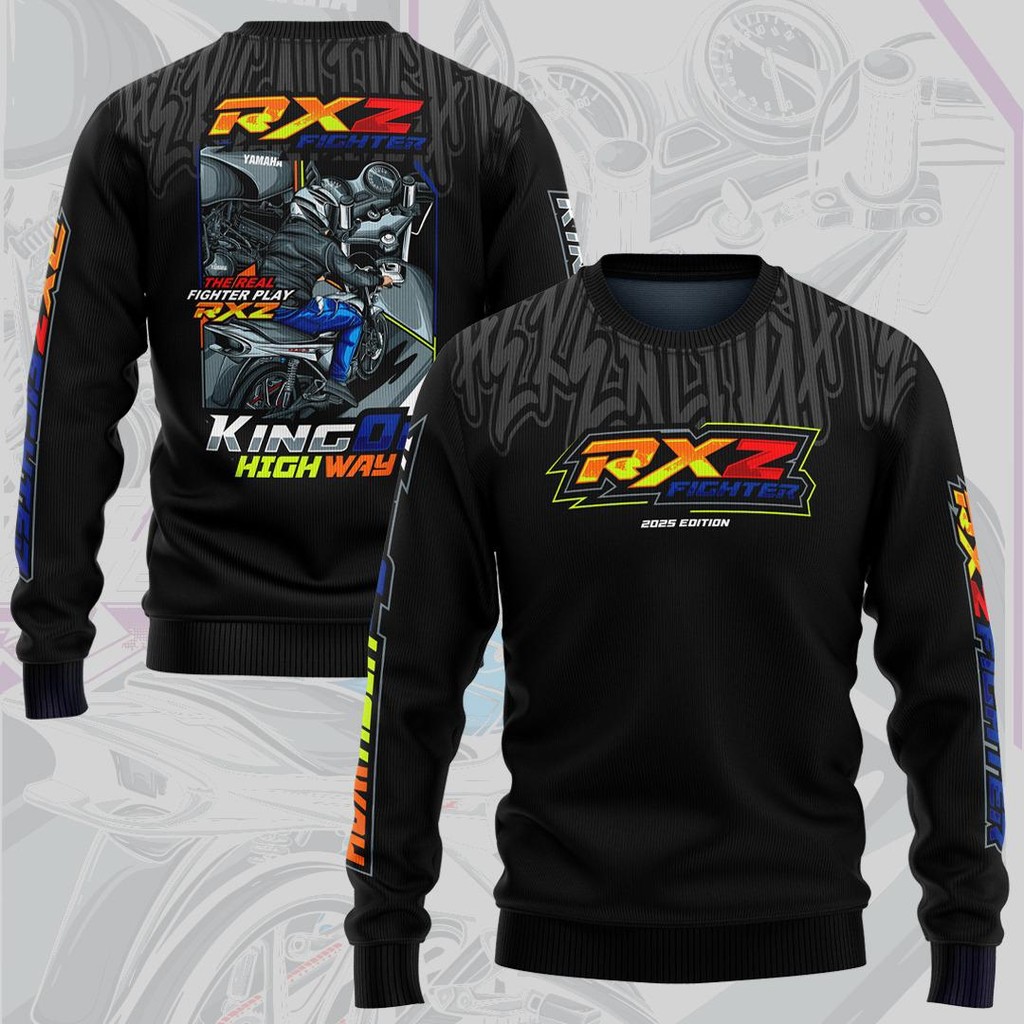 SWEATSHIRT RXZ FIGHTER KING OF HIGHWAY - cotton fleece import - 280gsm ...