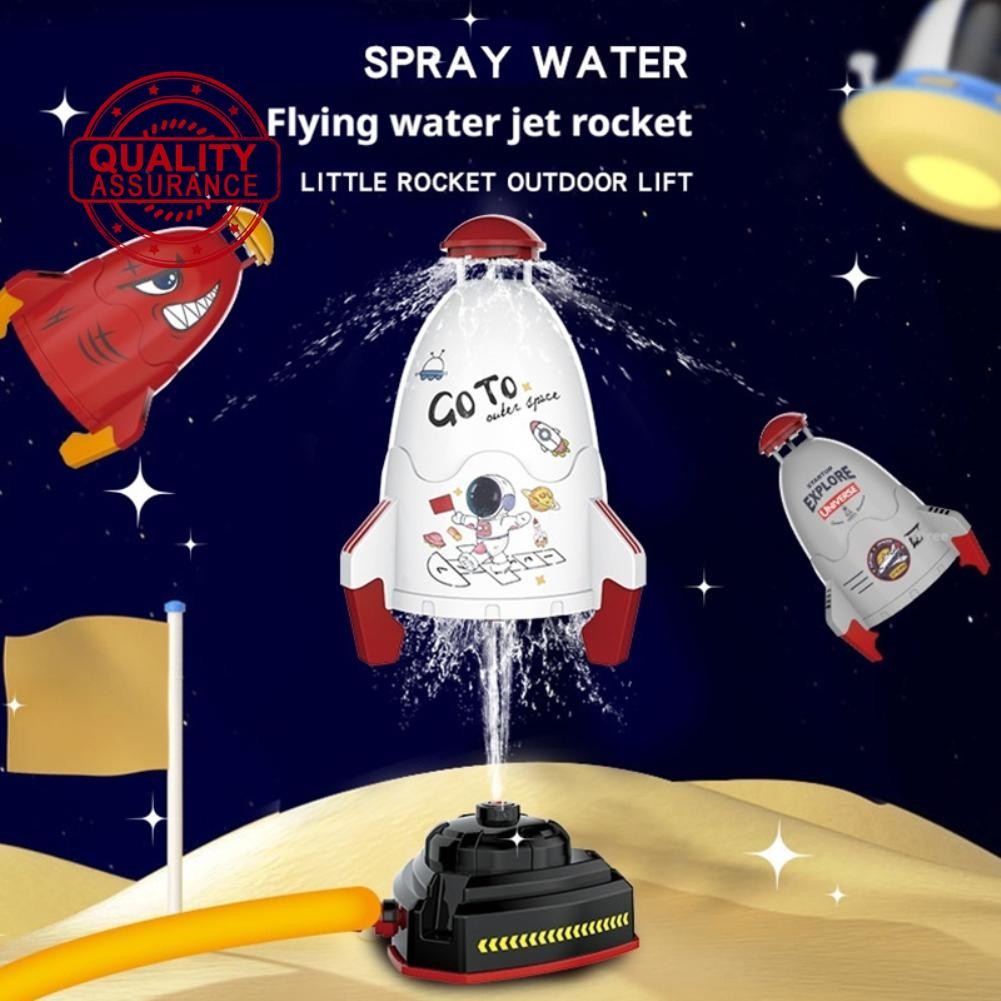 Flying Rocket Water Spray Toy Sprinkler Outdoor Space Water Toy Lift ...