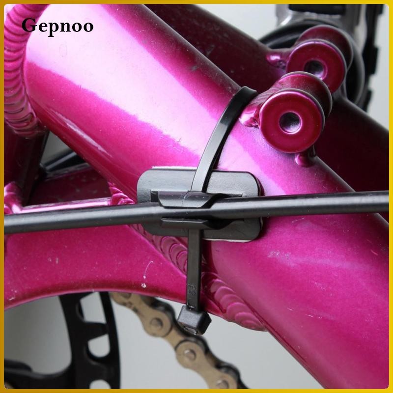 Gepnoo 4x Bike Self-Lock Cable Tie Brake Gear Wire Guide Retainer Loop ...