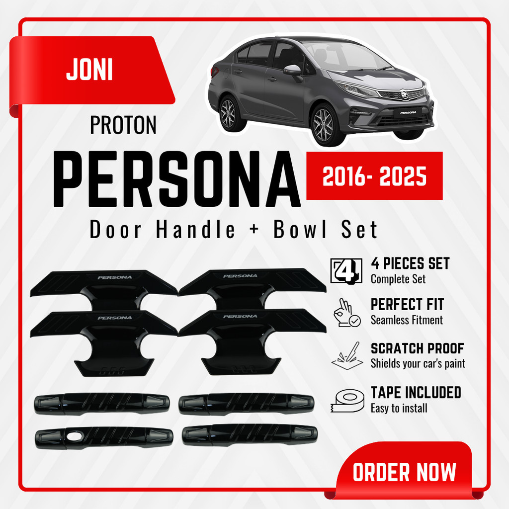PROTON PERSONA 2016 - 2025 Door Handle Bowl Cover Carbon Fiber / Gloss ...