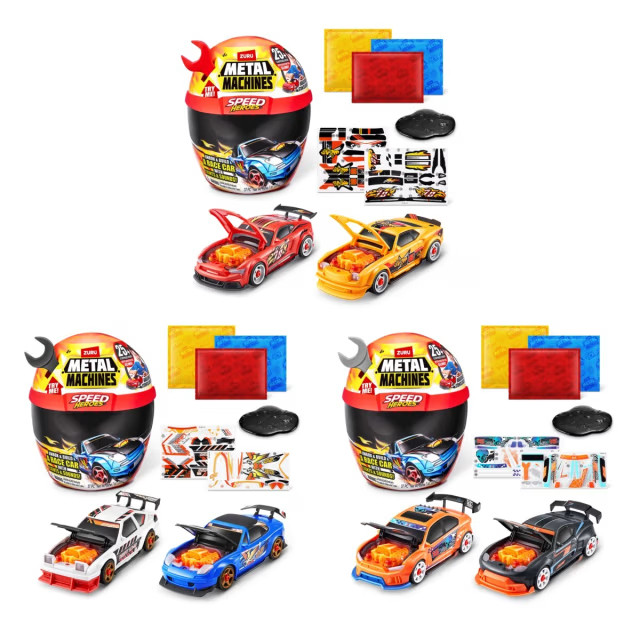 ZURU Metal Machines Speed Heroes Blind Box Alloy Racing Car Toy Set ...