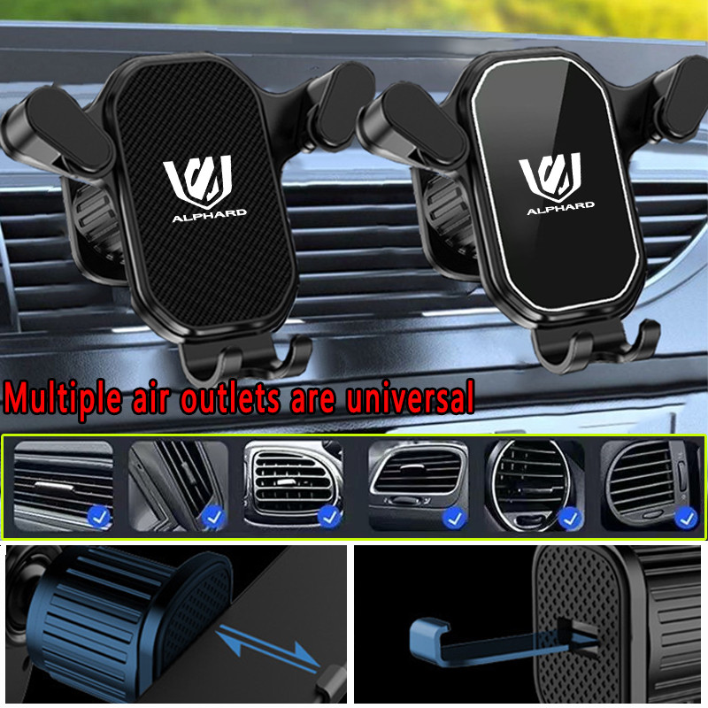 Toyota Alphard Car Gravity Phone Holder Air Vent Clip Mount Mobile ...